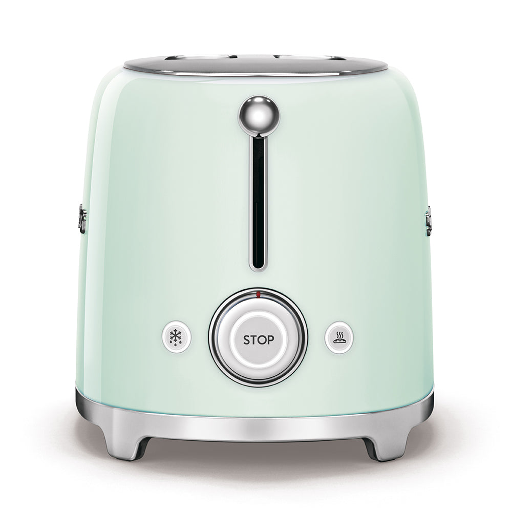 Smeg TSF01PGEU Broodrooster - 2 sleuven 2 sneden - pastelgroen