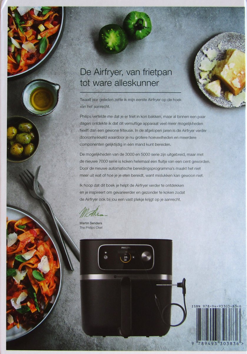 Philips kookboek de lekkerste airfryer recepten Chef Martin