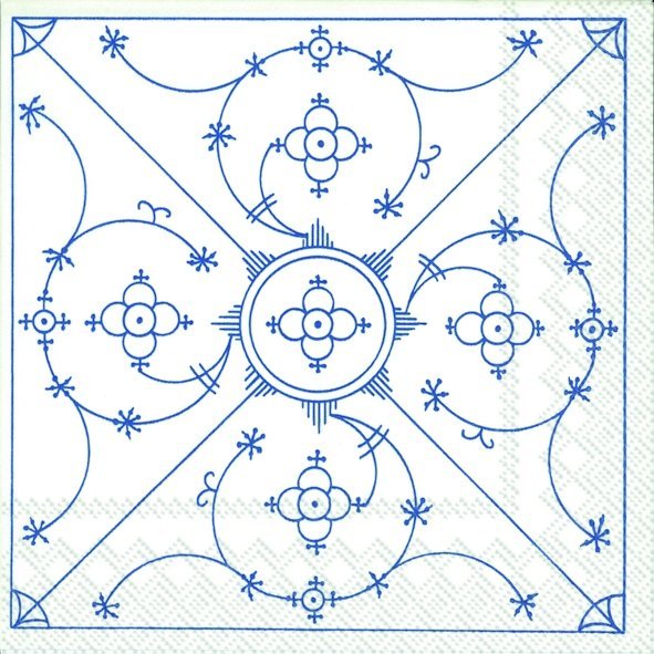 Ihr 95040 Lunchservet - blauw