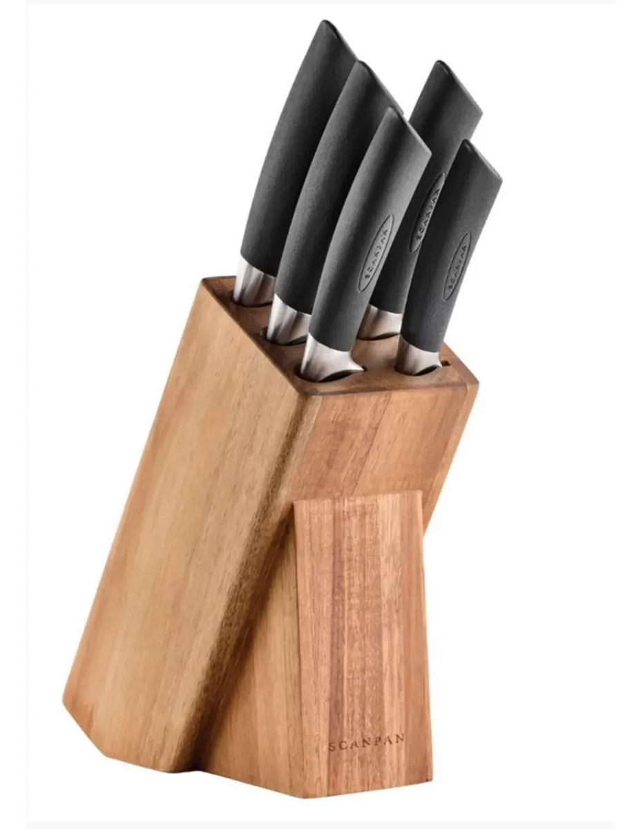 Scanpan 6-delige messenblok met messen & slijper : 9cm parking knife ...
